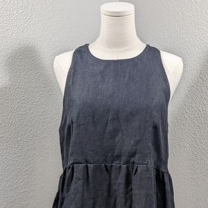 Civico 51 | Dresses | Civico 5 Sleeveless Linen Tiered Dress Nwt Black ...